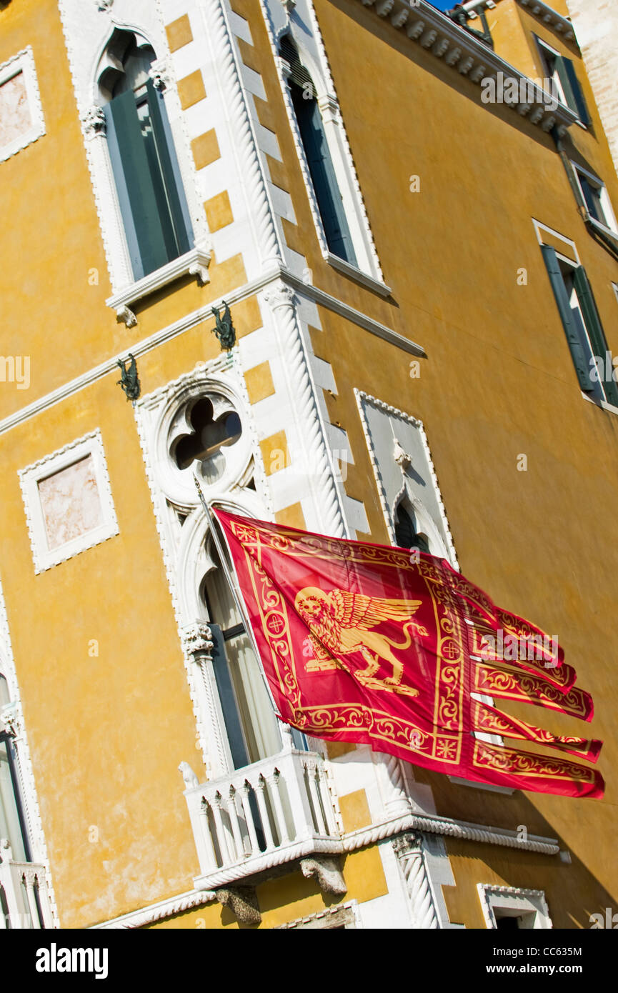 Flag of San Marco Flying on the Grand Canal - Upix Photography Stock ...