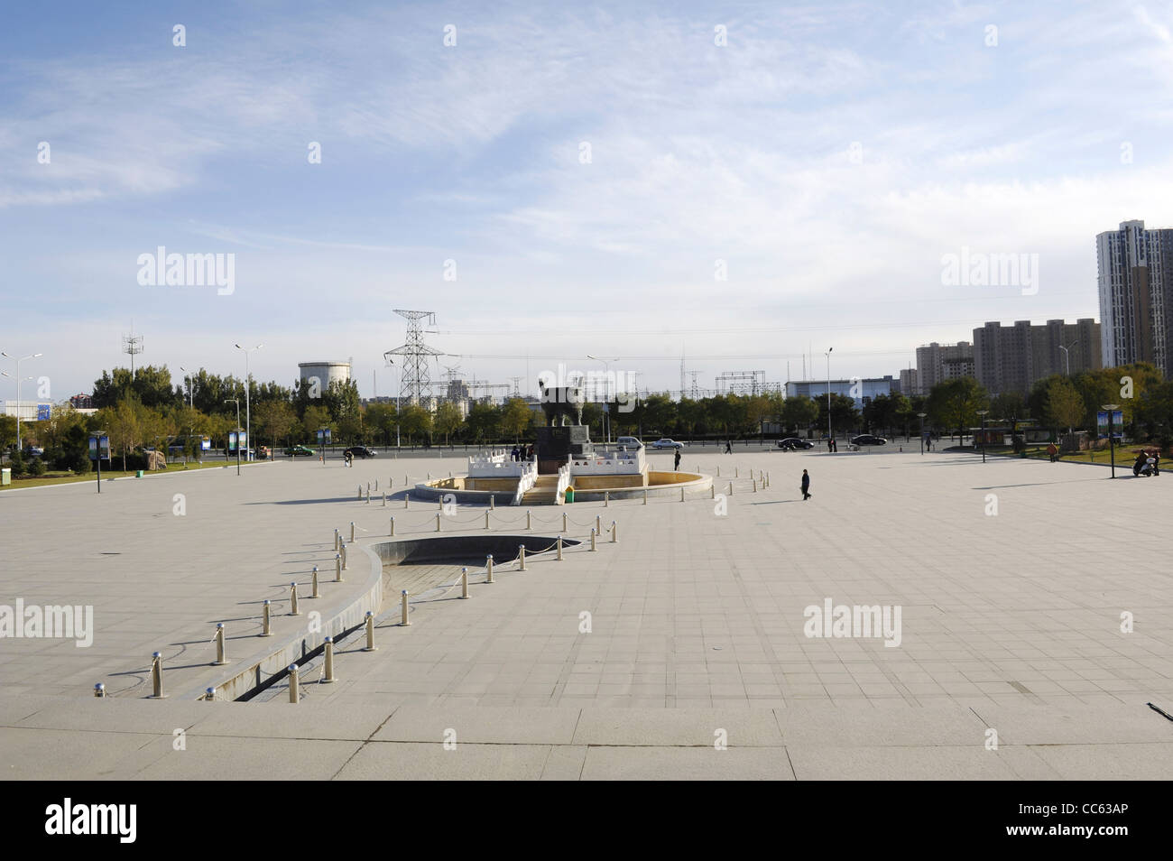 Square of the Inner Mongolia Museum, Hohhot, Inner Mongolia, China ...