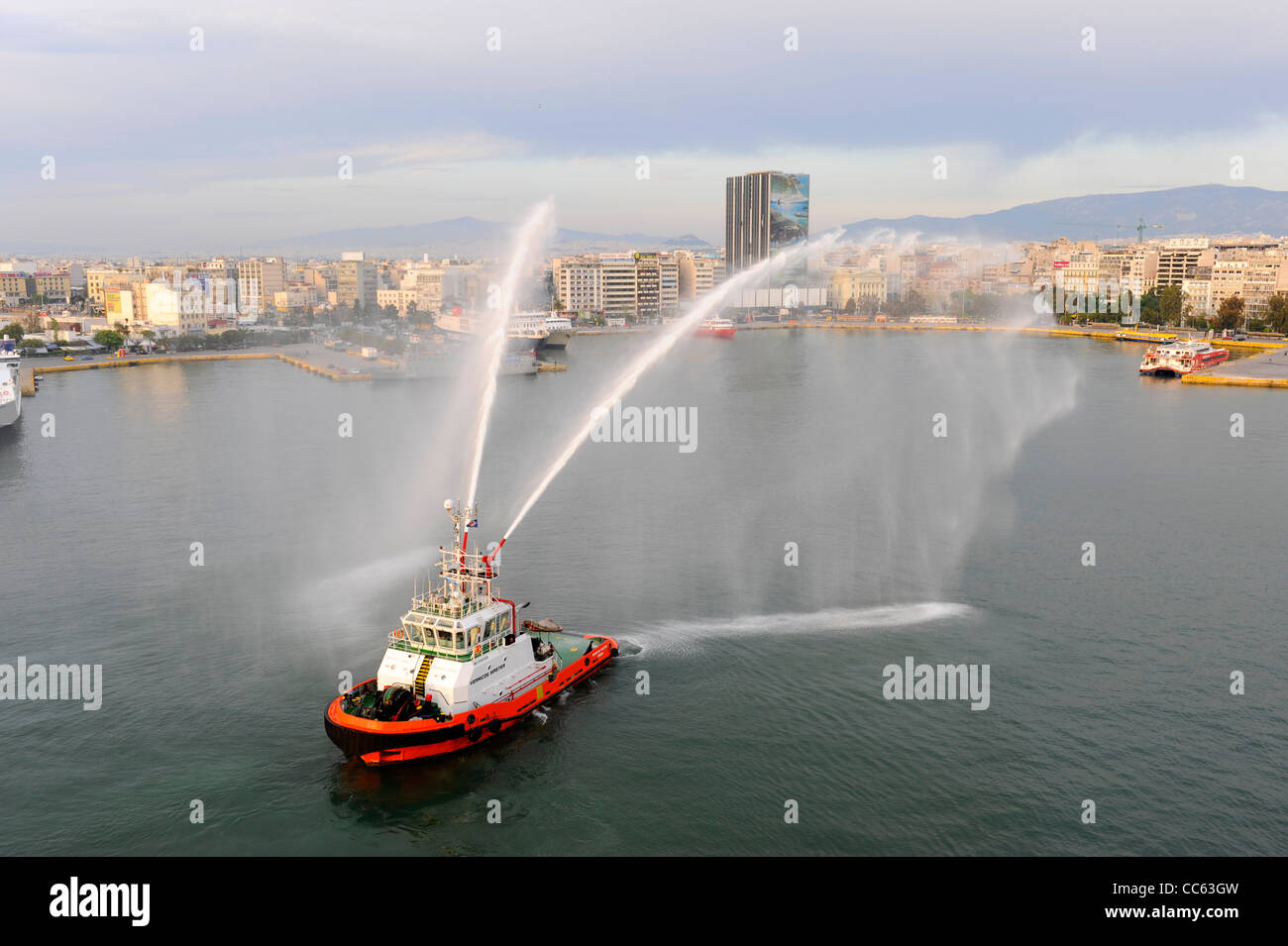 Boat water cannons hi-res stock photography and images - Alamy
