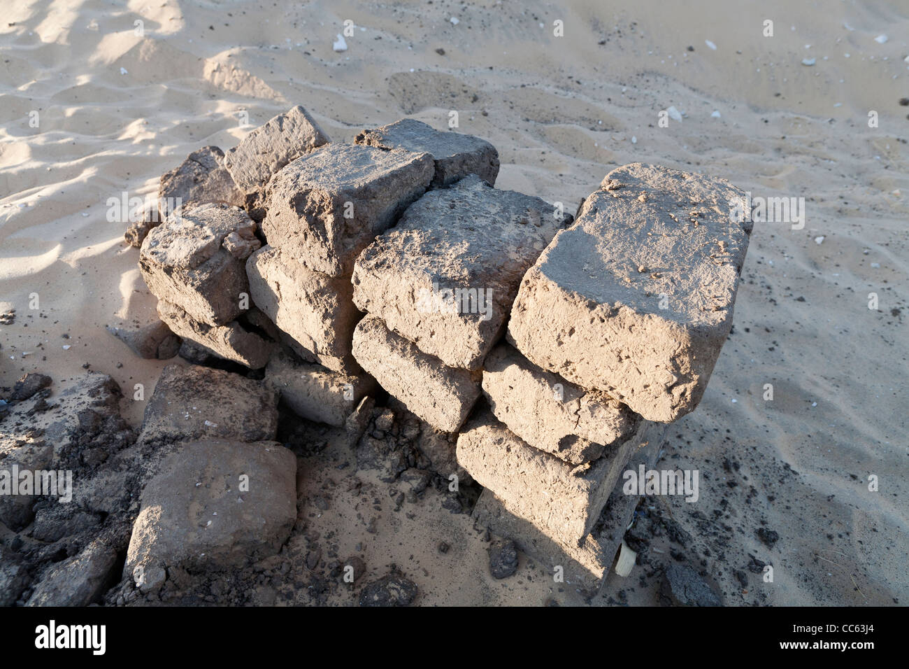 Mud bricks at the ancient site of dush hi-res stock photography and ...