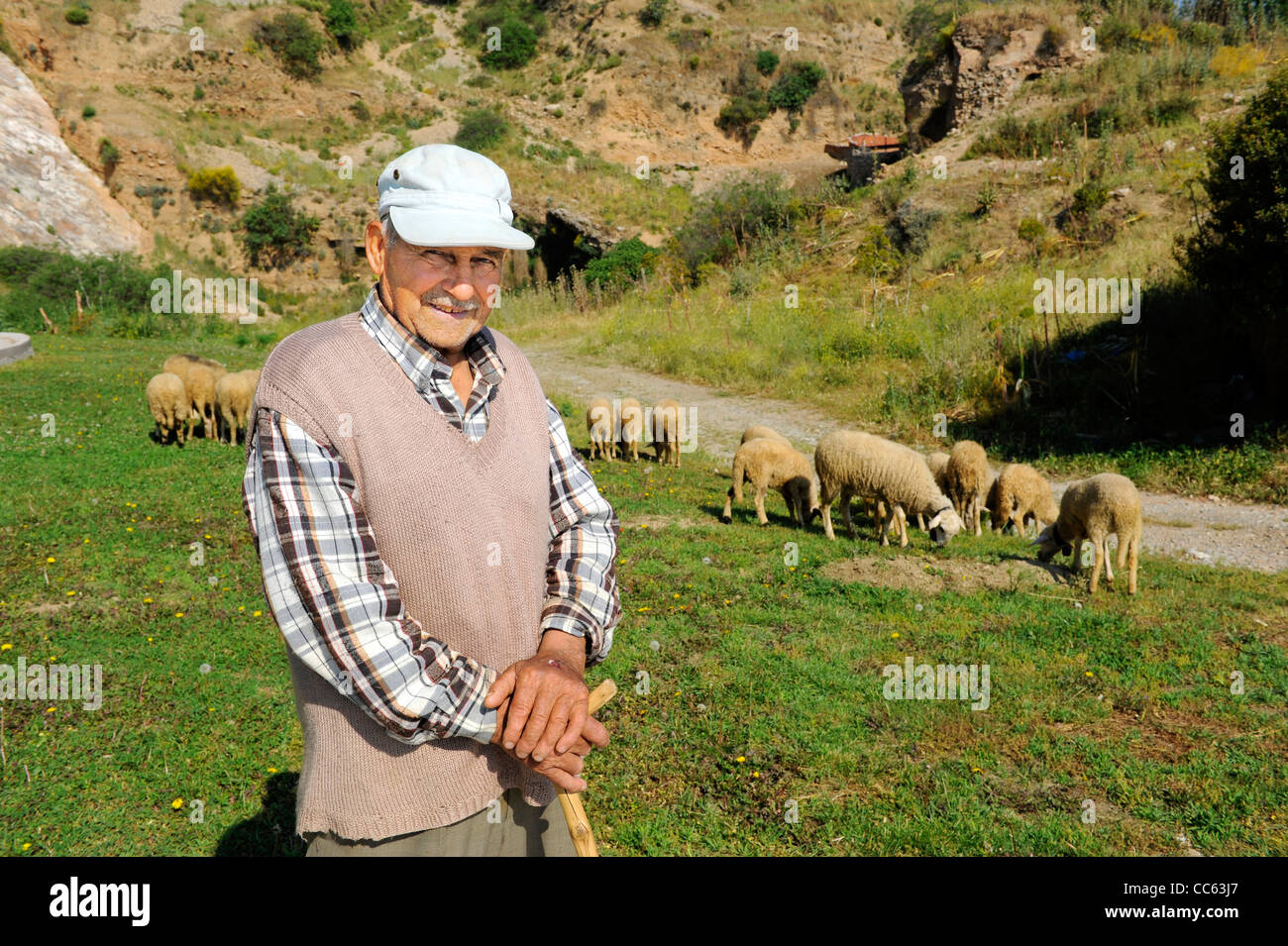 Sheep Herder Bulbul Mountain Ephesus Turkey Kusadasi Stock Photo - Alamy