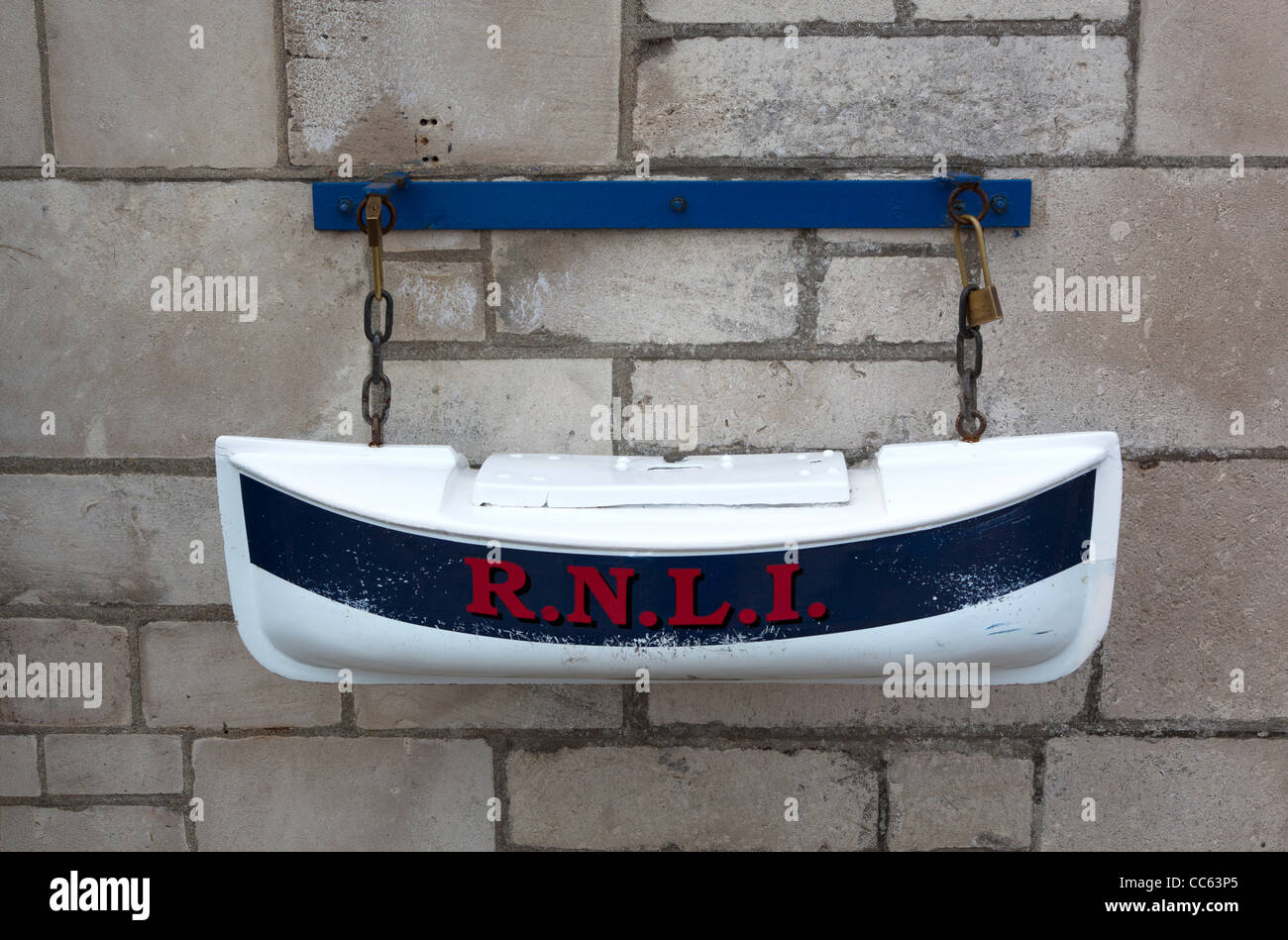 Lifeboat collection box hi-res stock photography and images - Alamy