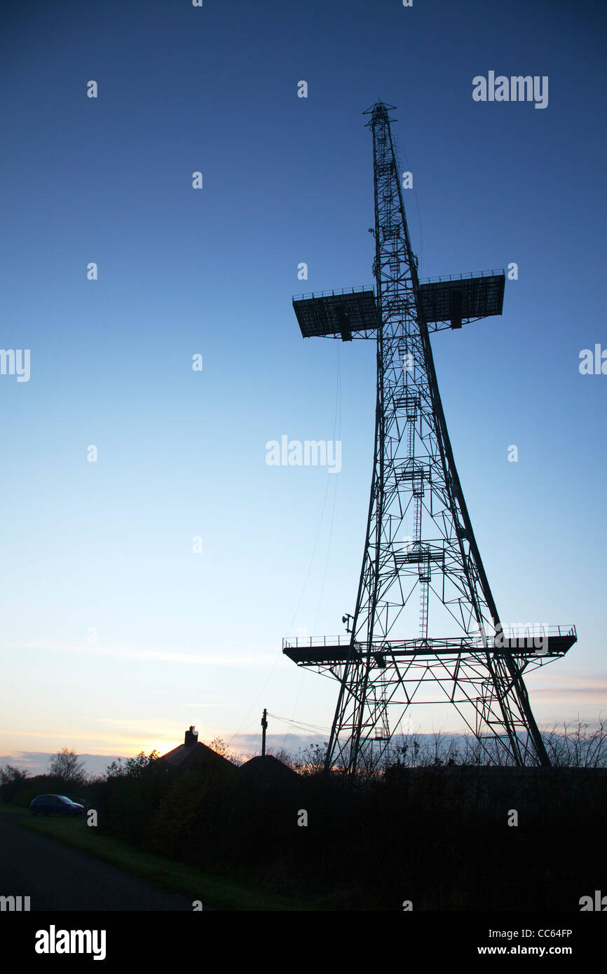 RAF Stenigot surviving CHAIN HOME HIGH mast radar system for early ...