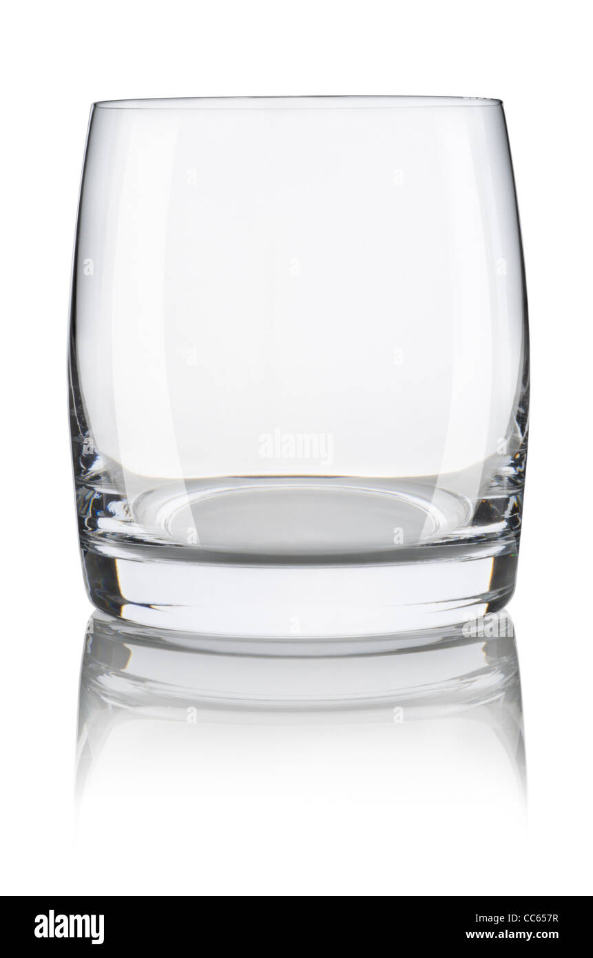 Empty glass isolated on white background Path Stock Photo - Alamy