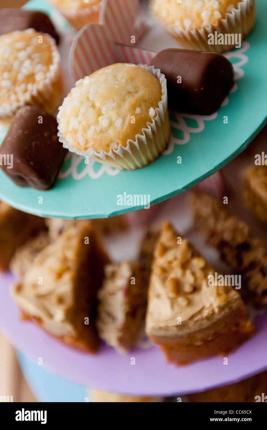 A tier of cakes and muffins Stock Photo - Alamy