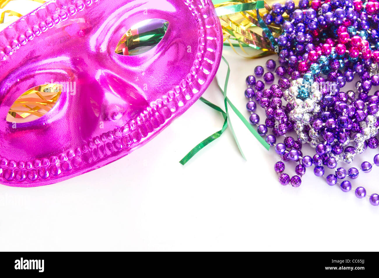 Mardi gras parade beads hi-res stock photography and images - Alamy