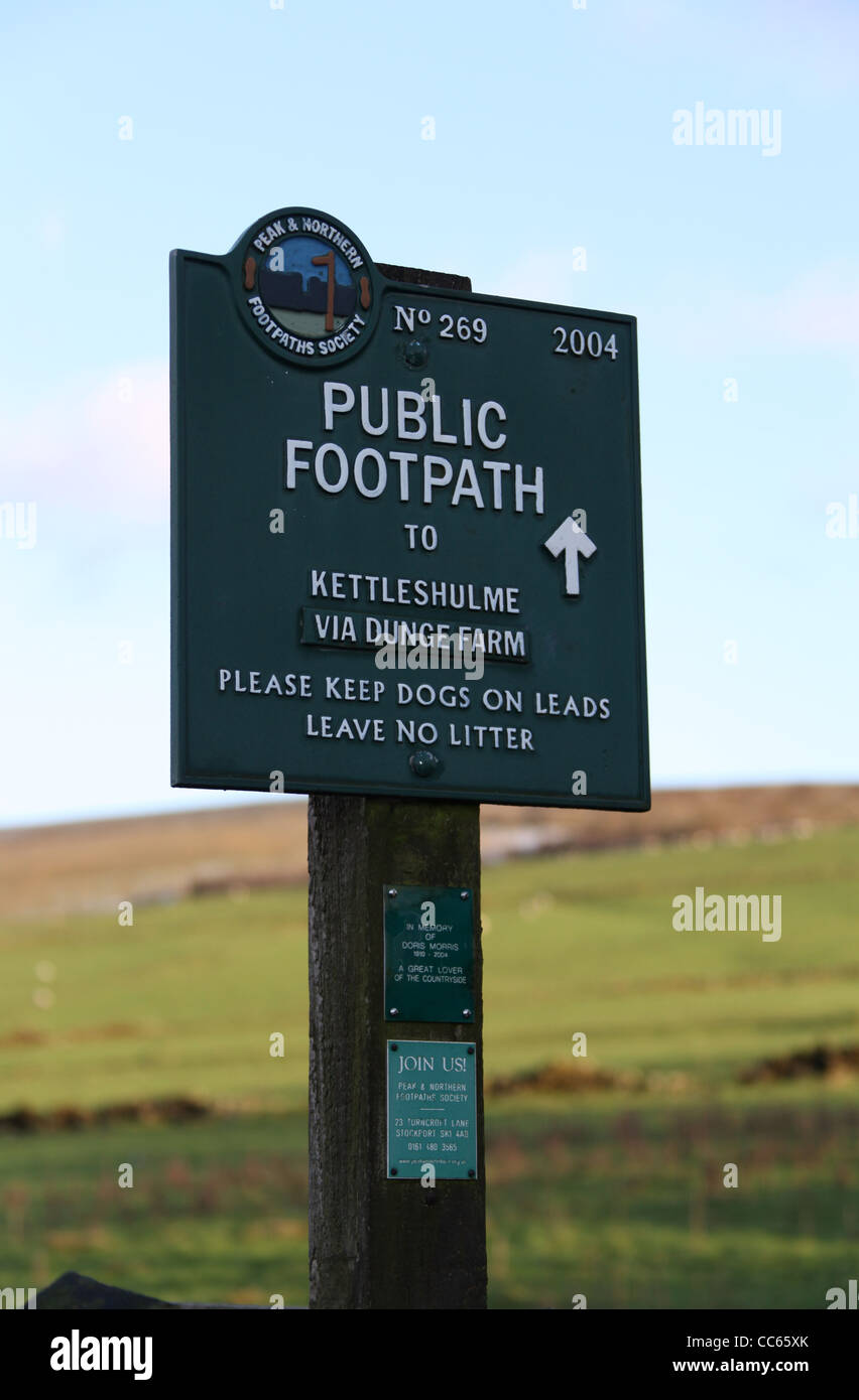 Footpath Marker 269 Stock Photo - Alamy