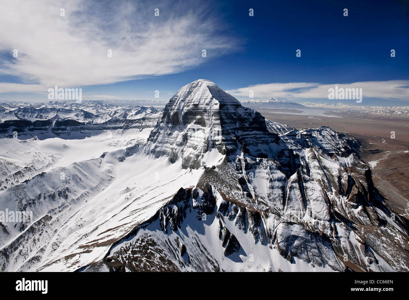 Mount Kailash Kangrinboqe Peak Ngari High Resolution Stock Photography ...