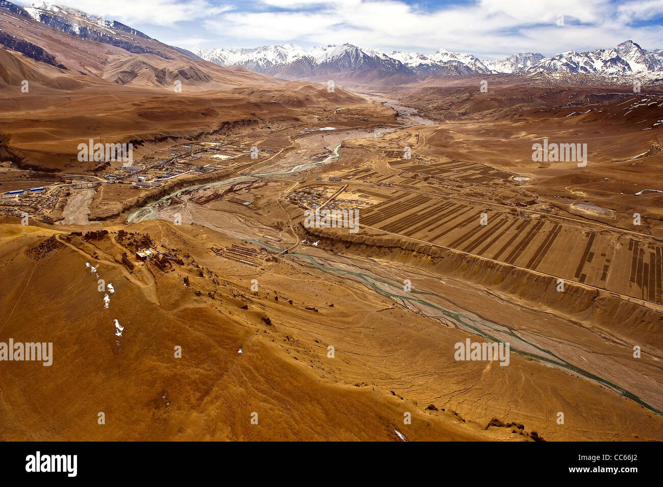 Aerial view of Maquan River, Ngari, Tibet, China Stock Photo - Alamy