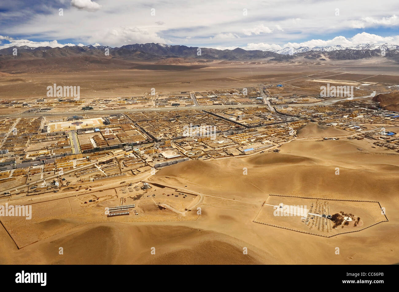 Aerial view of Rutog Town, Ngari, Tibet, China Stock Photo - Alamy