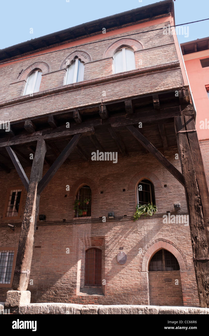 Medieval Buildings in the Beautiful City of Bologna Italy Stock Photo ...