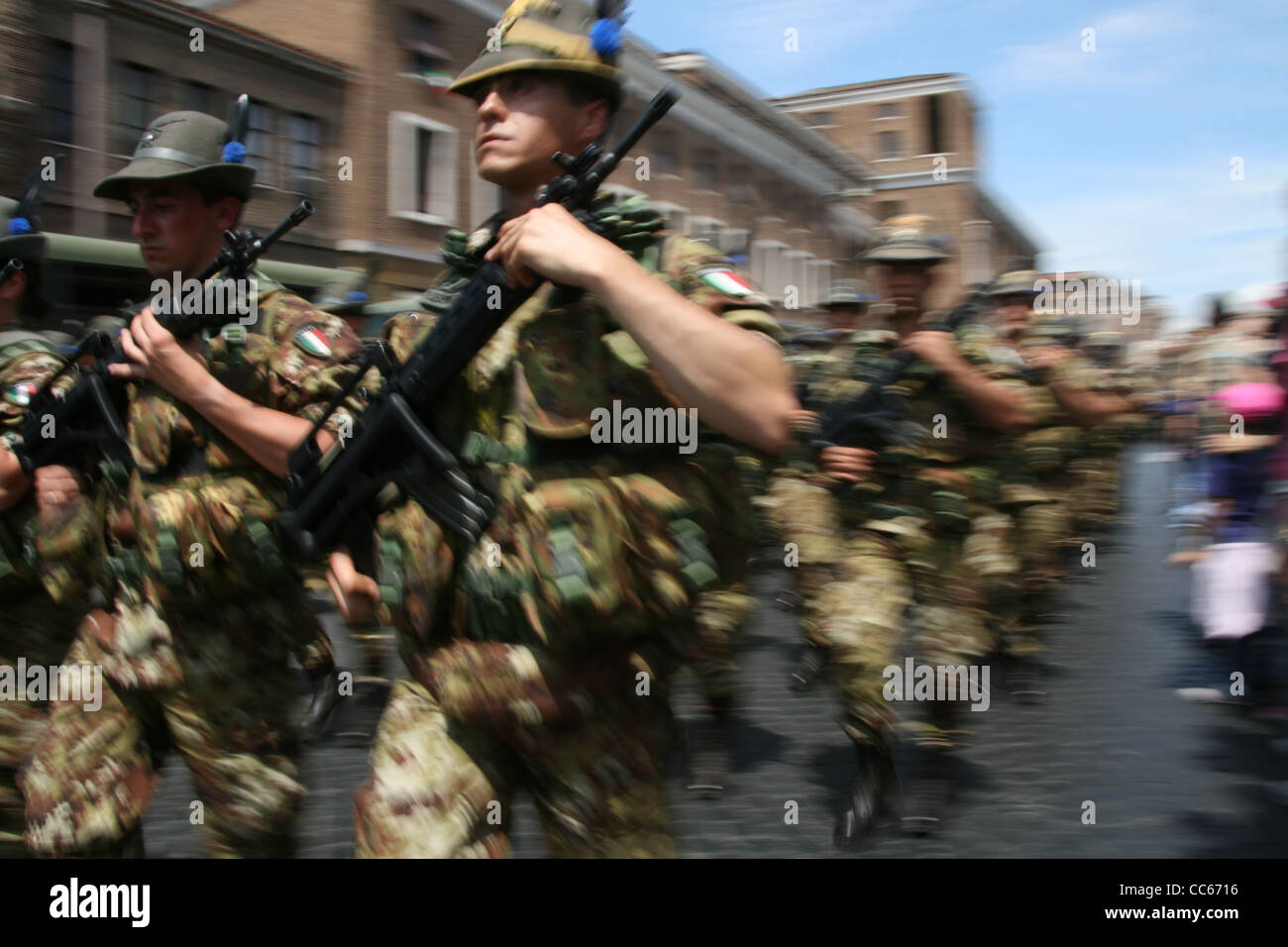 soldiers marching at the 2nd June parade in rome italy Stock Photo - Alamy
