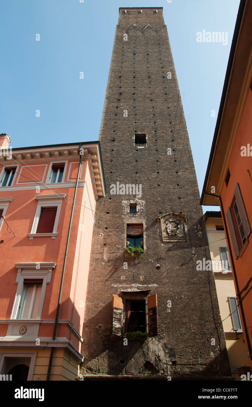 The Medieval Towers in the Beautiful City of Bologna Italy Stock Photo ...