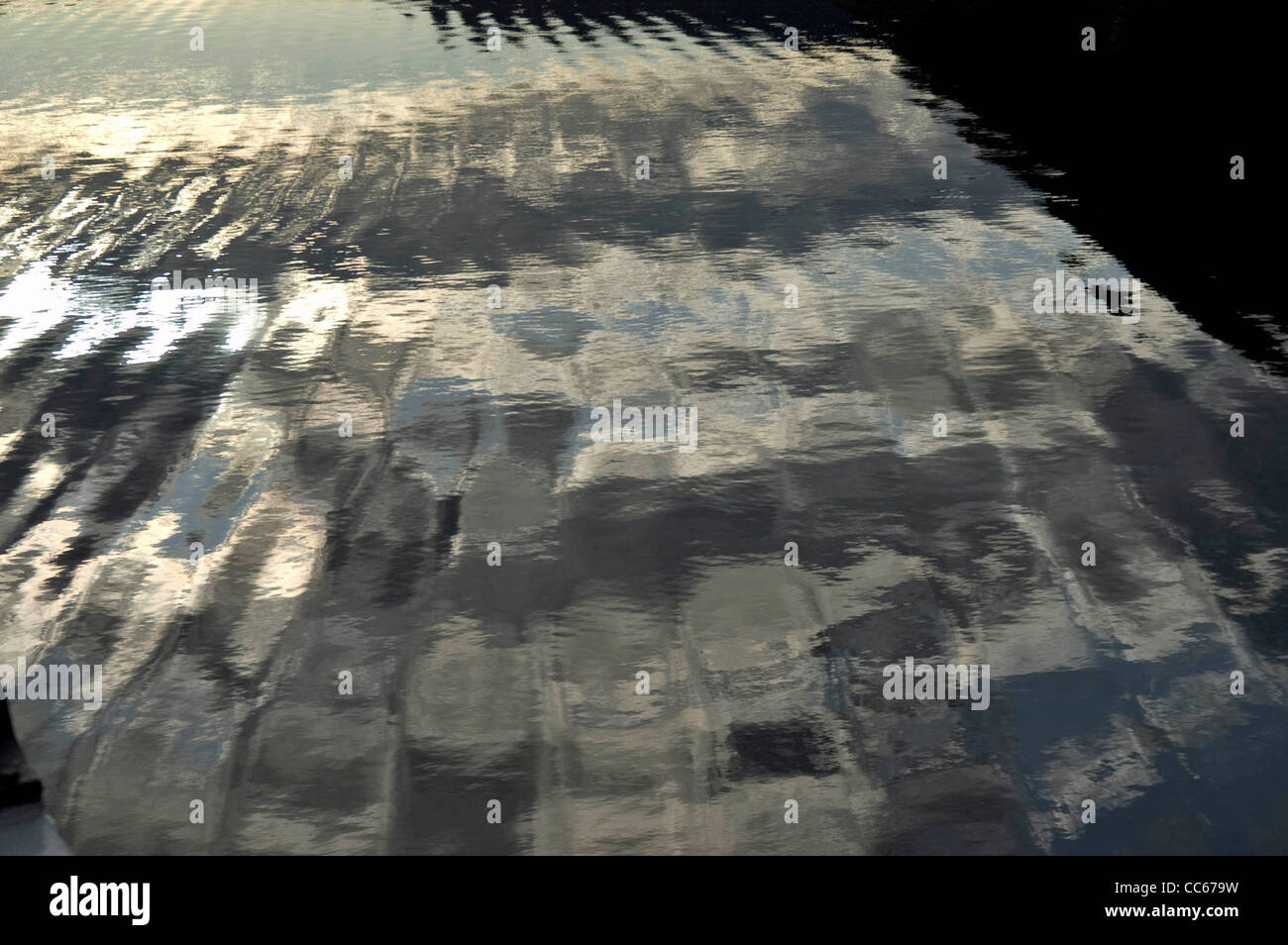 water surface with mirror-image Stock Photo - Alamy