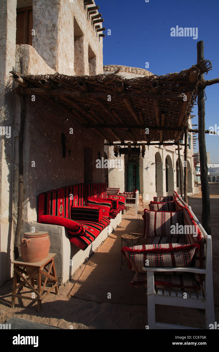 The covered streets in a Doha Souk (souq Stock Photo - Alamy