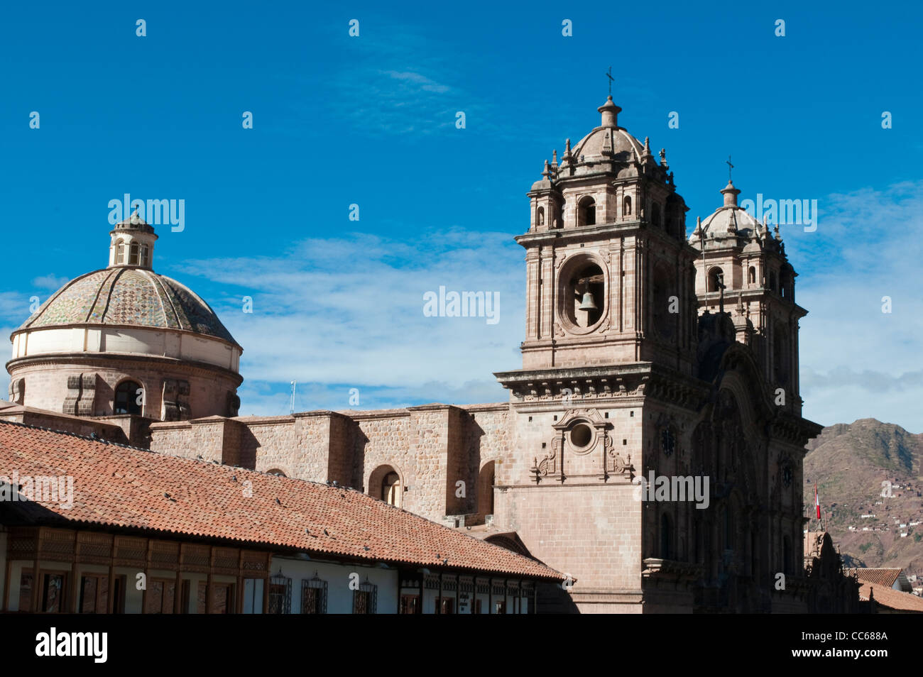 Peru, Cusco. The church of the Society of Jesus, Cusco, Peru Stock ...