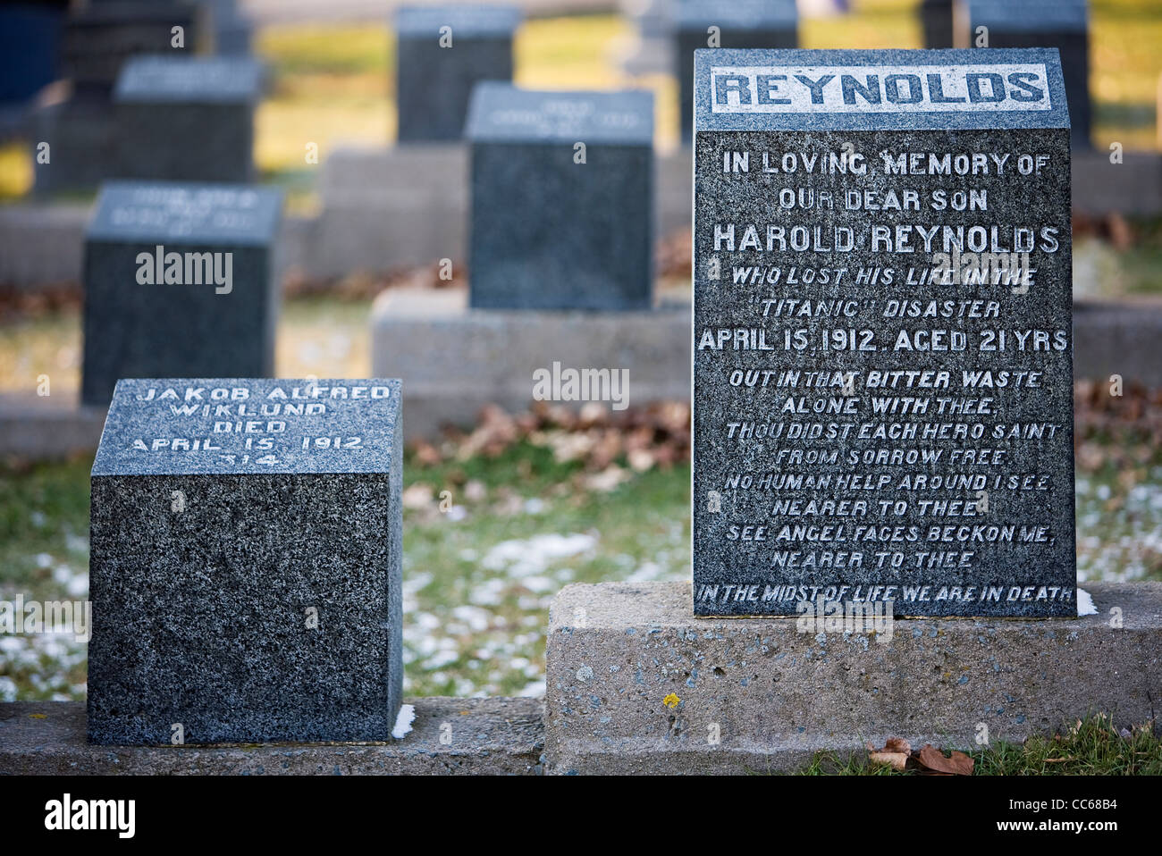 Many victims of the Titanic disaster were buried at Fairview Lawn ...