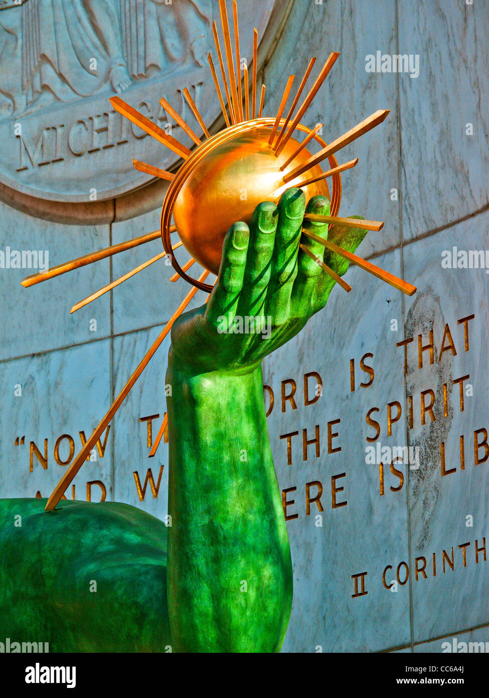 Statue entitled "The Spirit of Detroit" by Marshall Fredericks in ...
