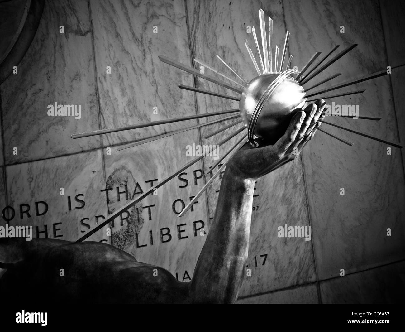 Spirit of Detroit Statue in Detroit Michigan by Marshall Fredericks ...