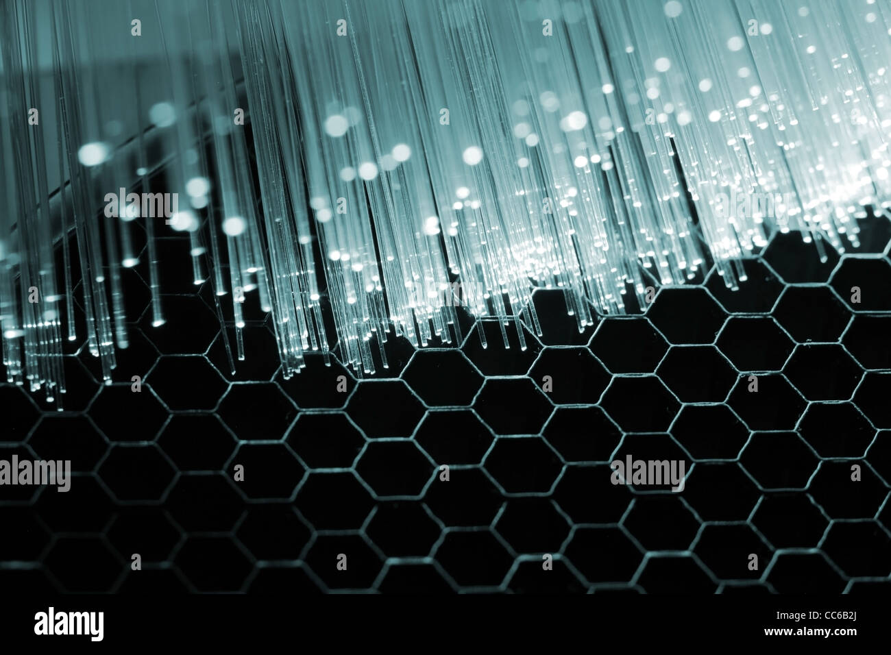 Fiber optics background with lots of light spots Stock Photo - Alamy