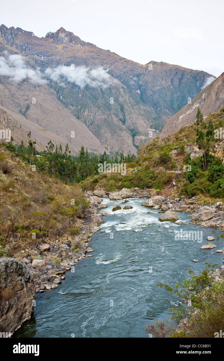 Peru. Urubamba River, from train to Machu Picchu Stock Photo - Alamy