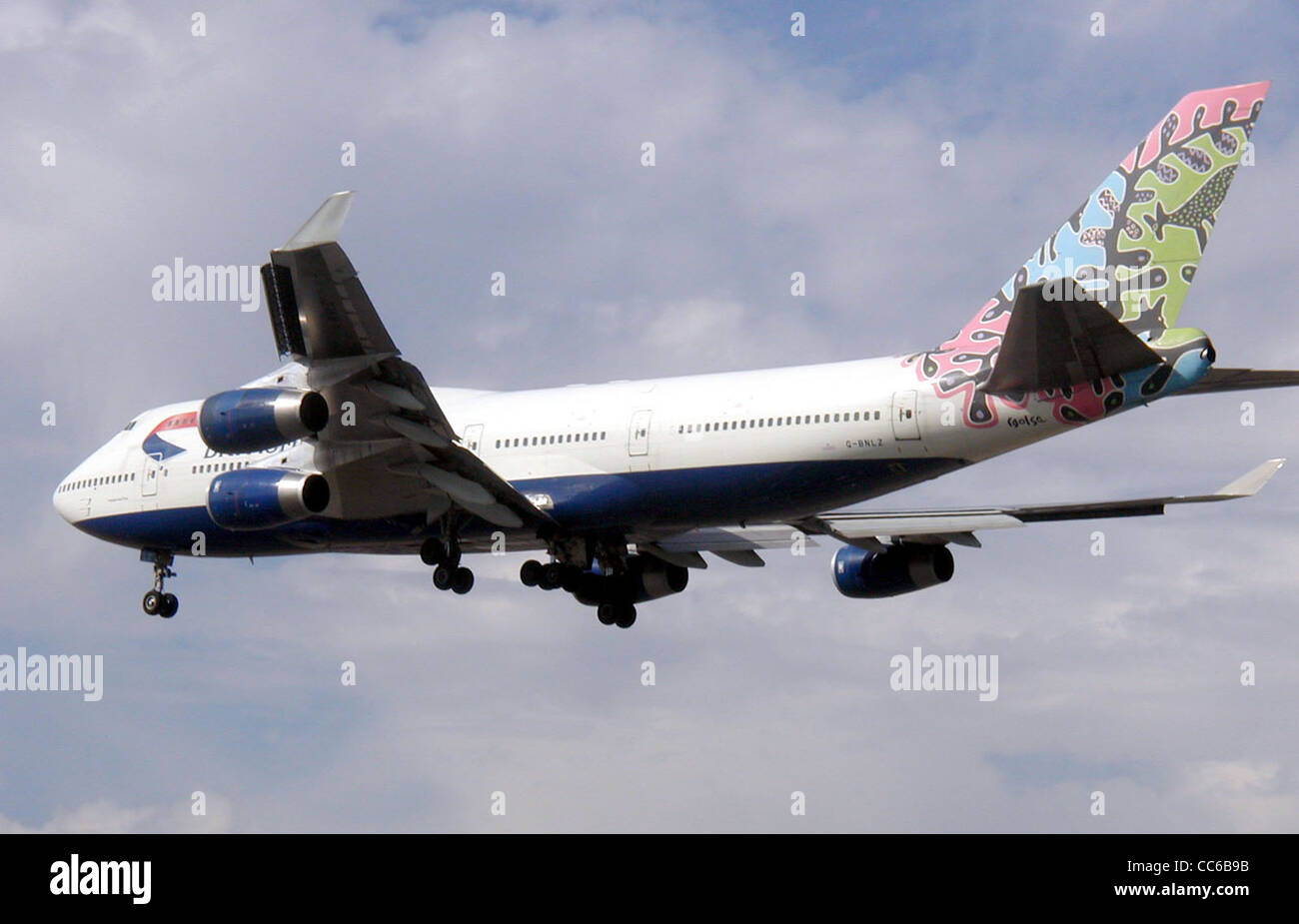 Boeing 747 400 tail hi-res stock photography and images - Alamy