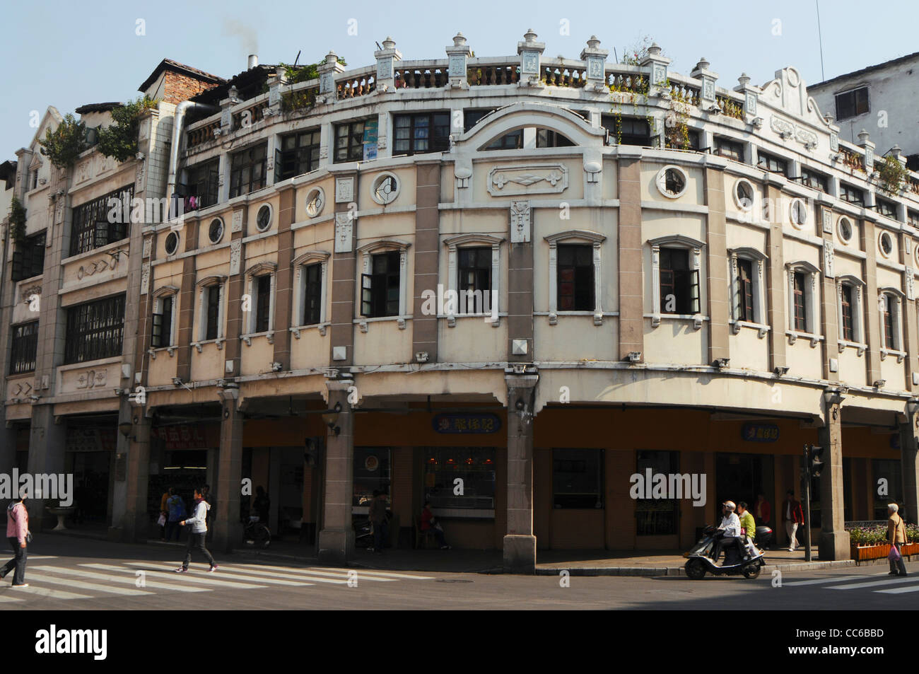Old Qilou Buildings, Wuzhou, Guangxi , China Stock Photo - Alamy