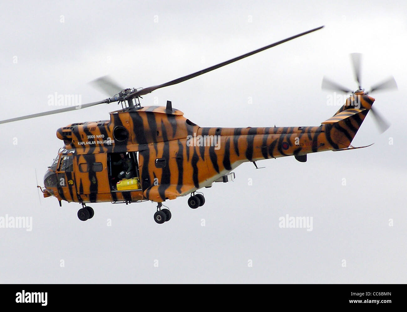 The Royal Air Force's Aerospatiale Puma HC1 helicopter was showcased at ...