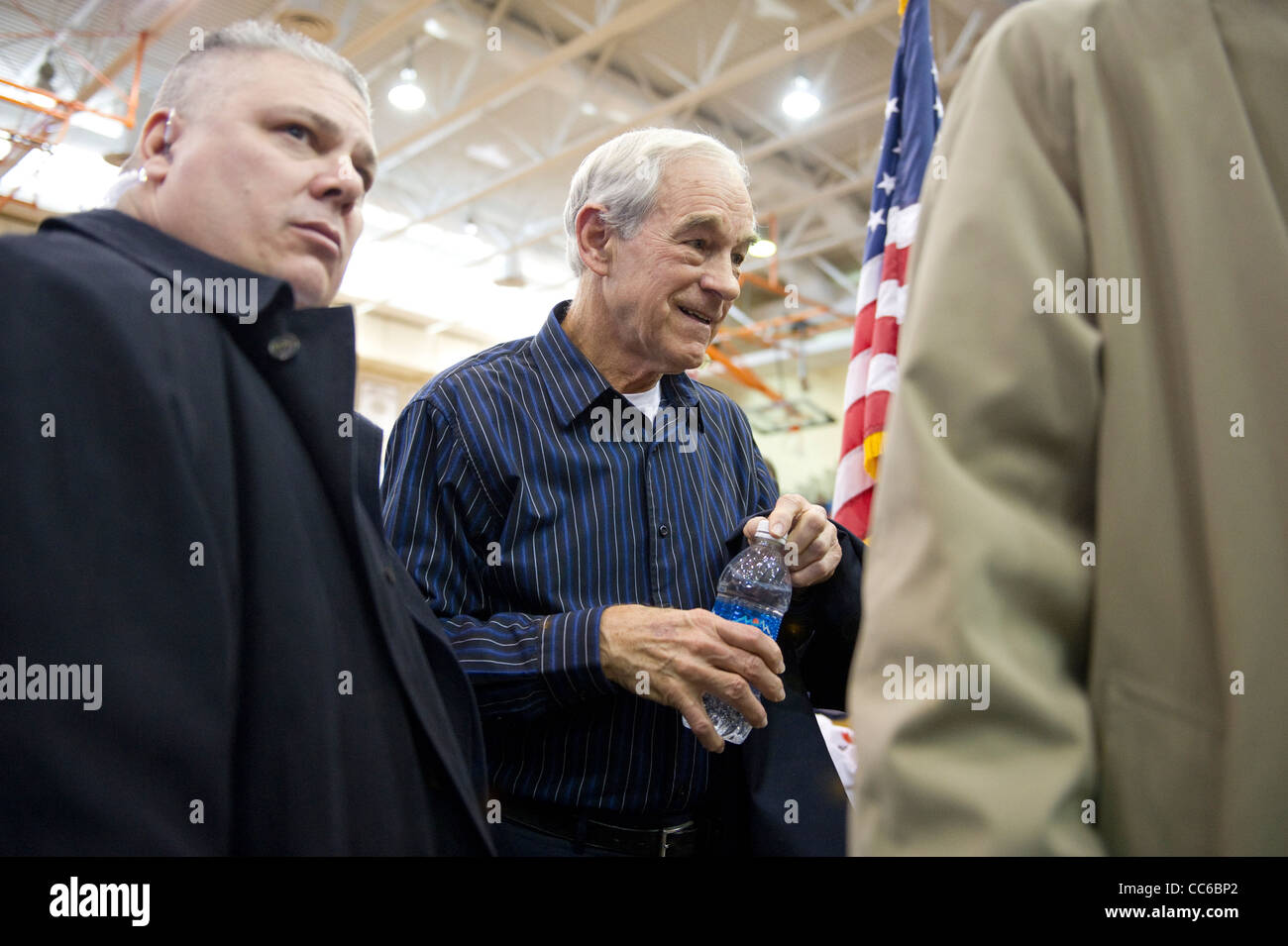 Republican presidential nominee candidate Ron Paul at campaign event in ...