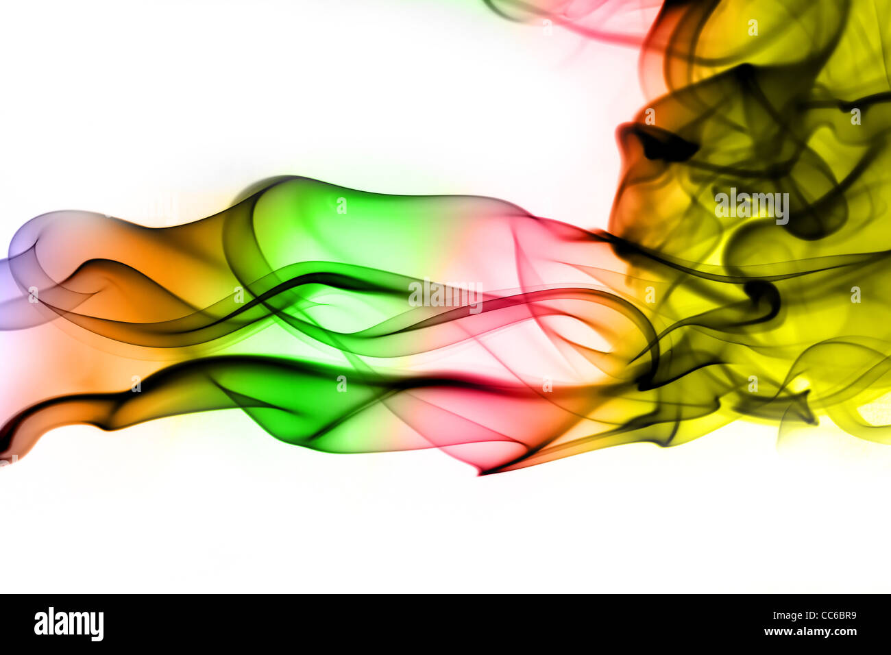 Magical form blue green smoke hi-res stock photography and images - Alamy