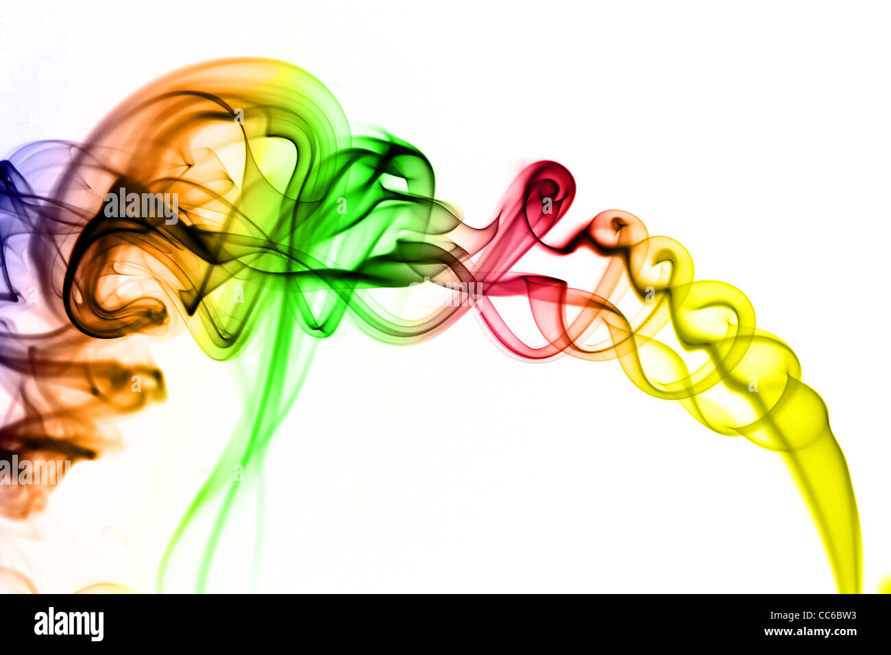 Magical form blue green smoke hi-res stock photography and images - Alamy