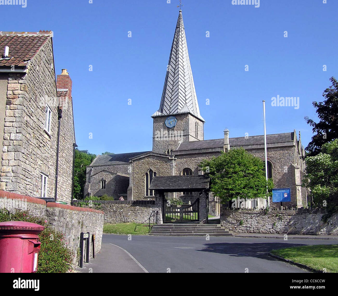 St Mary's Parish Church in Almondsbury, Gloucestershire, is a historic ...