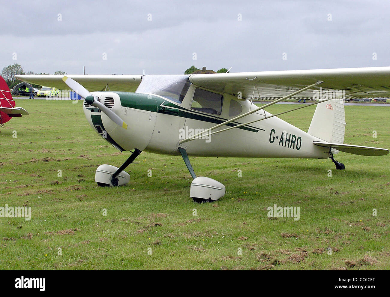 The 1946 Cessna 140, registered G-AHRO, is a light single-engine ...