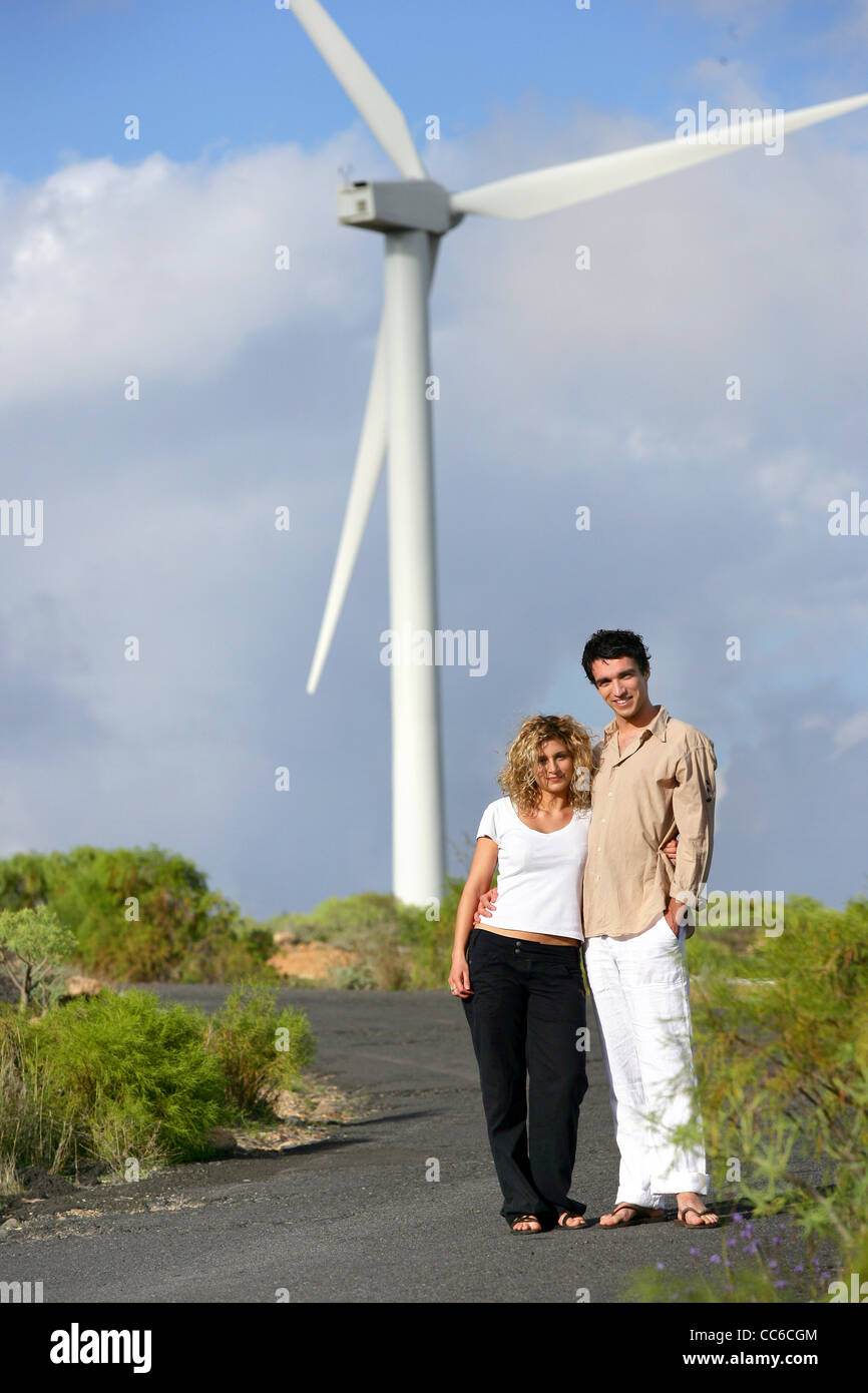 Modern wind turbine next hi-res stock photography and images - Alamy
