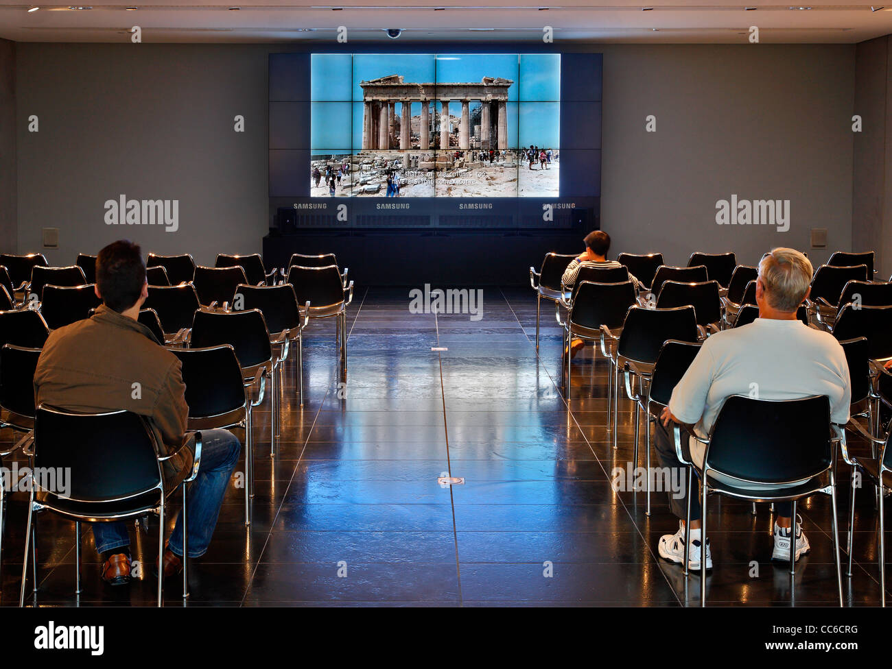 Projection of educational video about Parthenon in the Multimedia ...