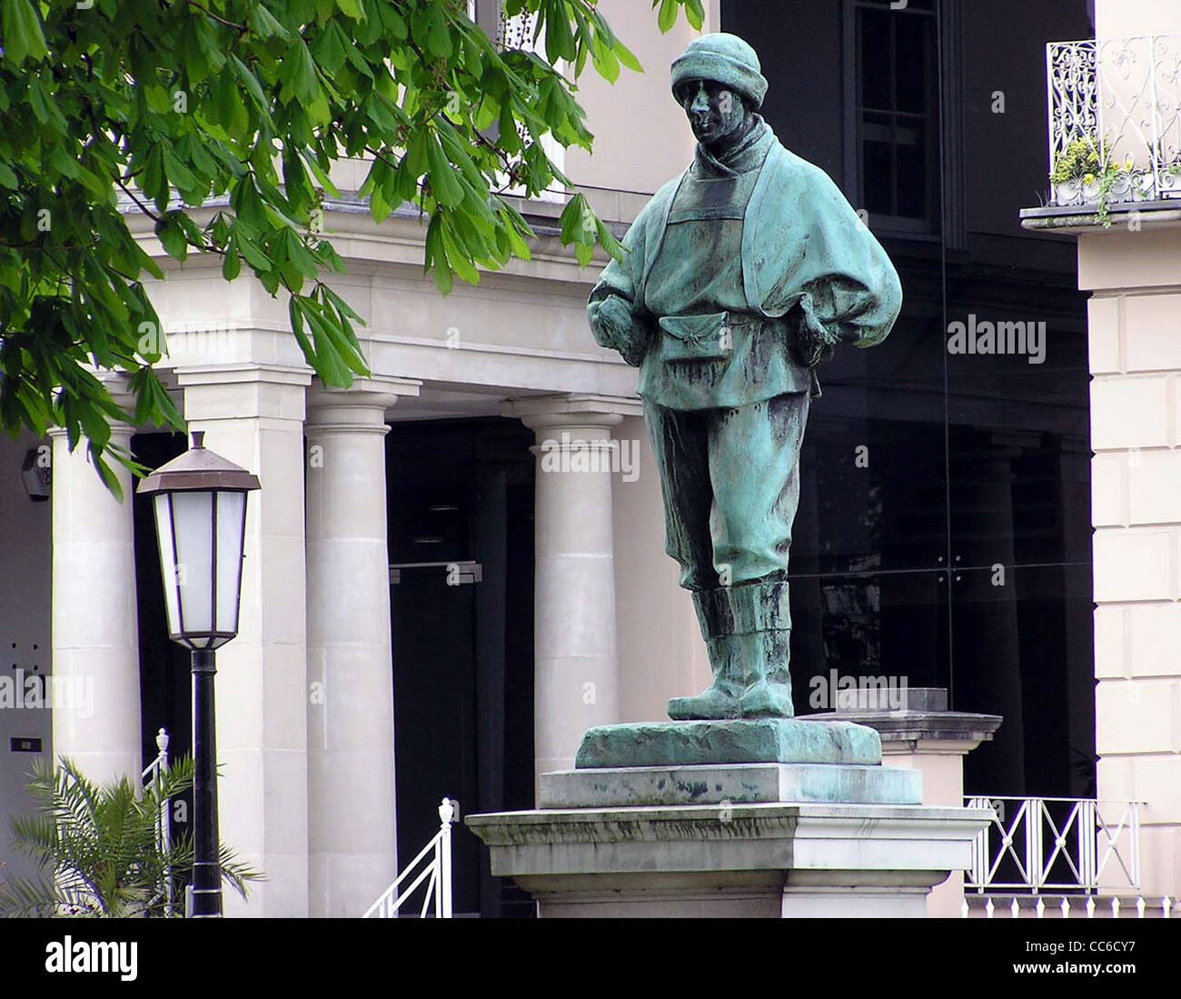 A statue of Edward Wilson, the renowned British Antarctic explorer ...