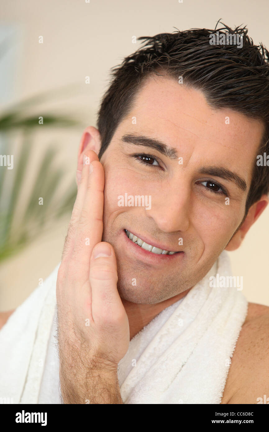 Male pampering in a spa Stock Photo - Alamy