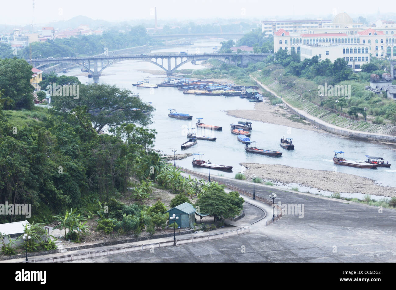 Ka Long Bridge across Ka Long River, Mong Cai, Quang Ninh , Vietnam ...