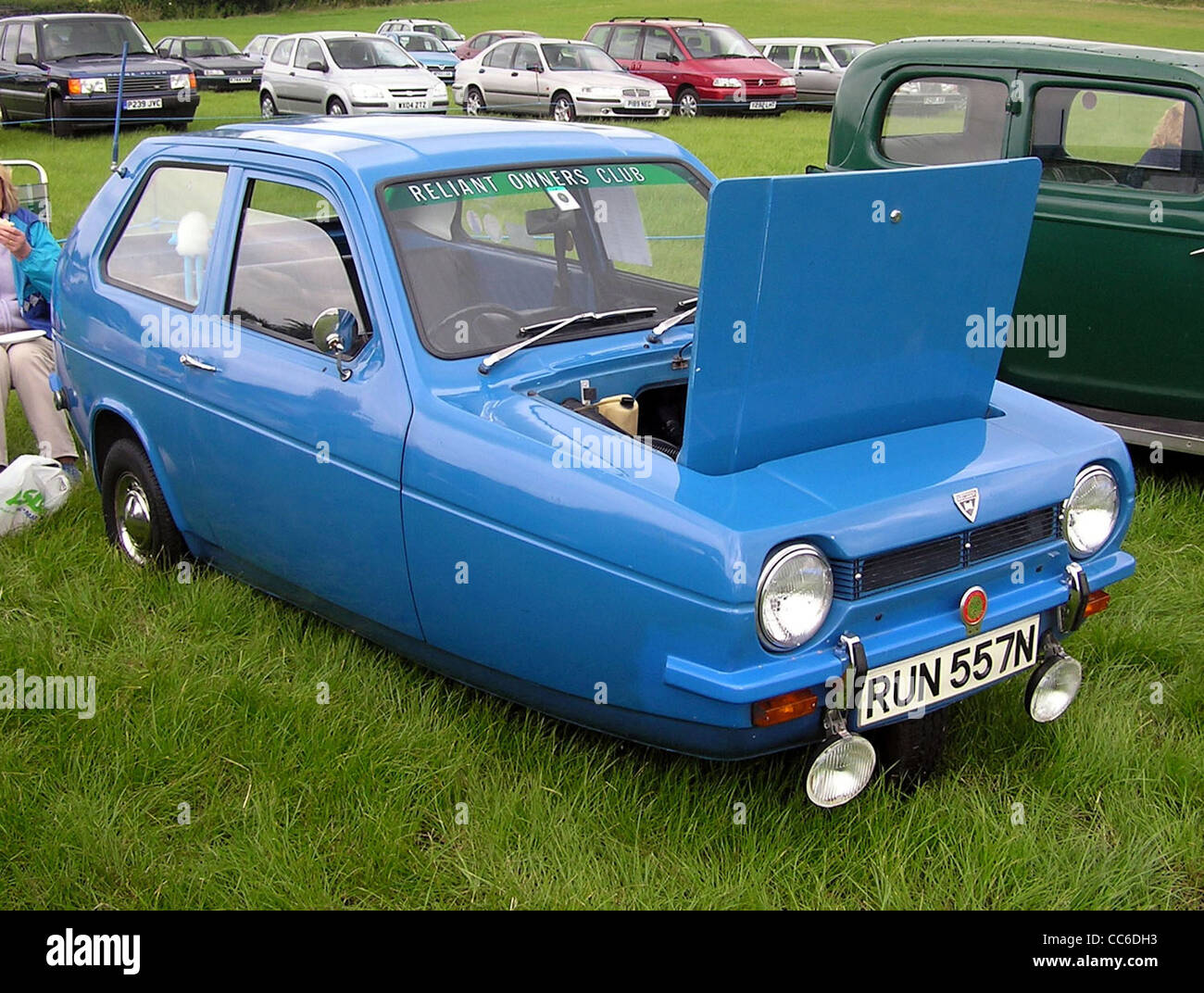 The 1974 Reliant Robin was displayed at the Bristol Car Show, held on ...