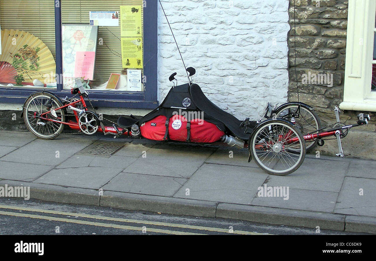 This unusual tricycle design, photographed in Malmesbury, Wiltshire ...