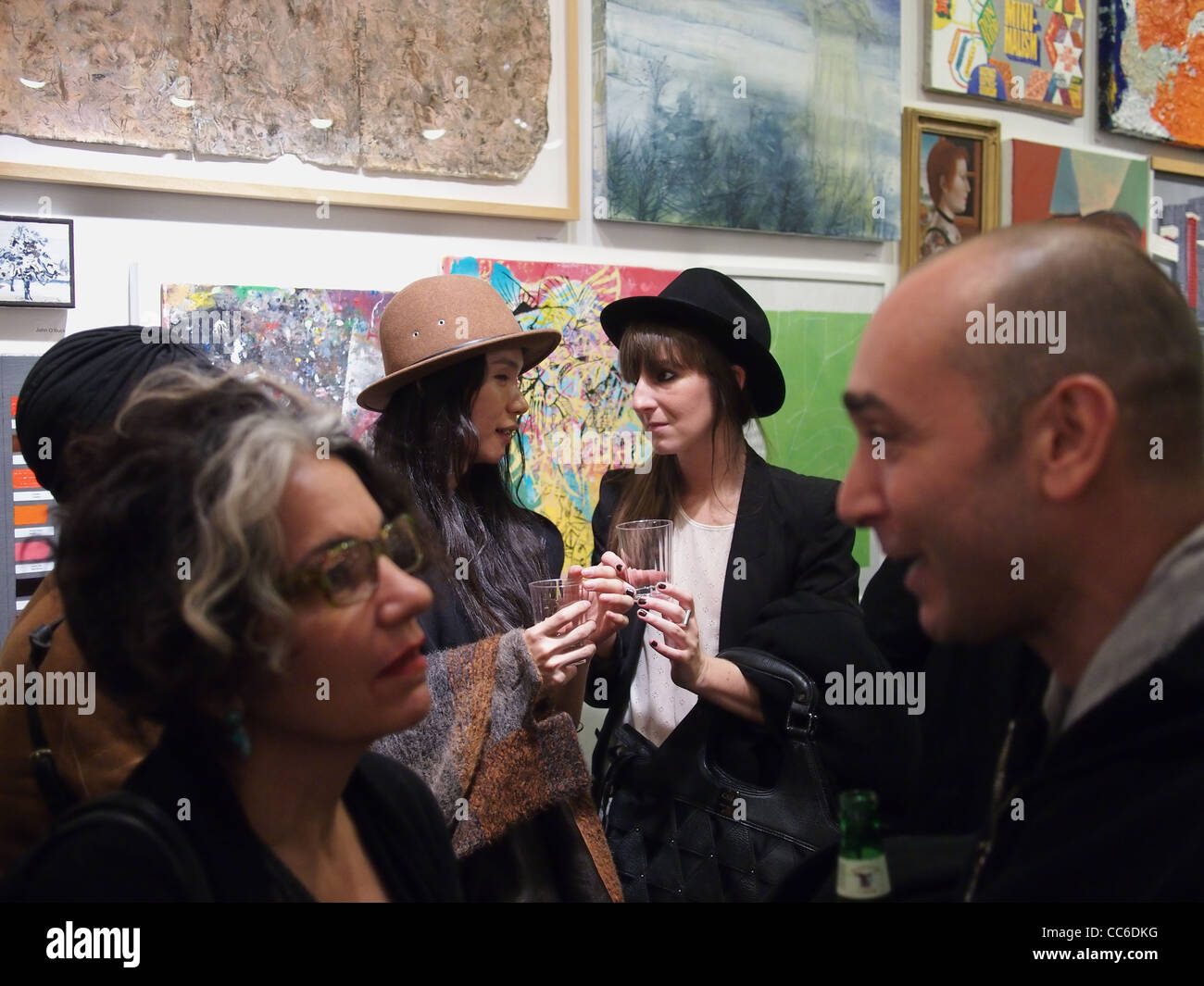 Art gallery opening, group show, Sideshow Gallery, Brooklyn, New York ...