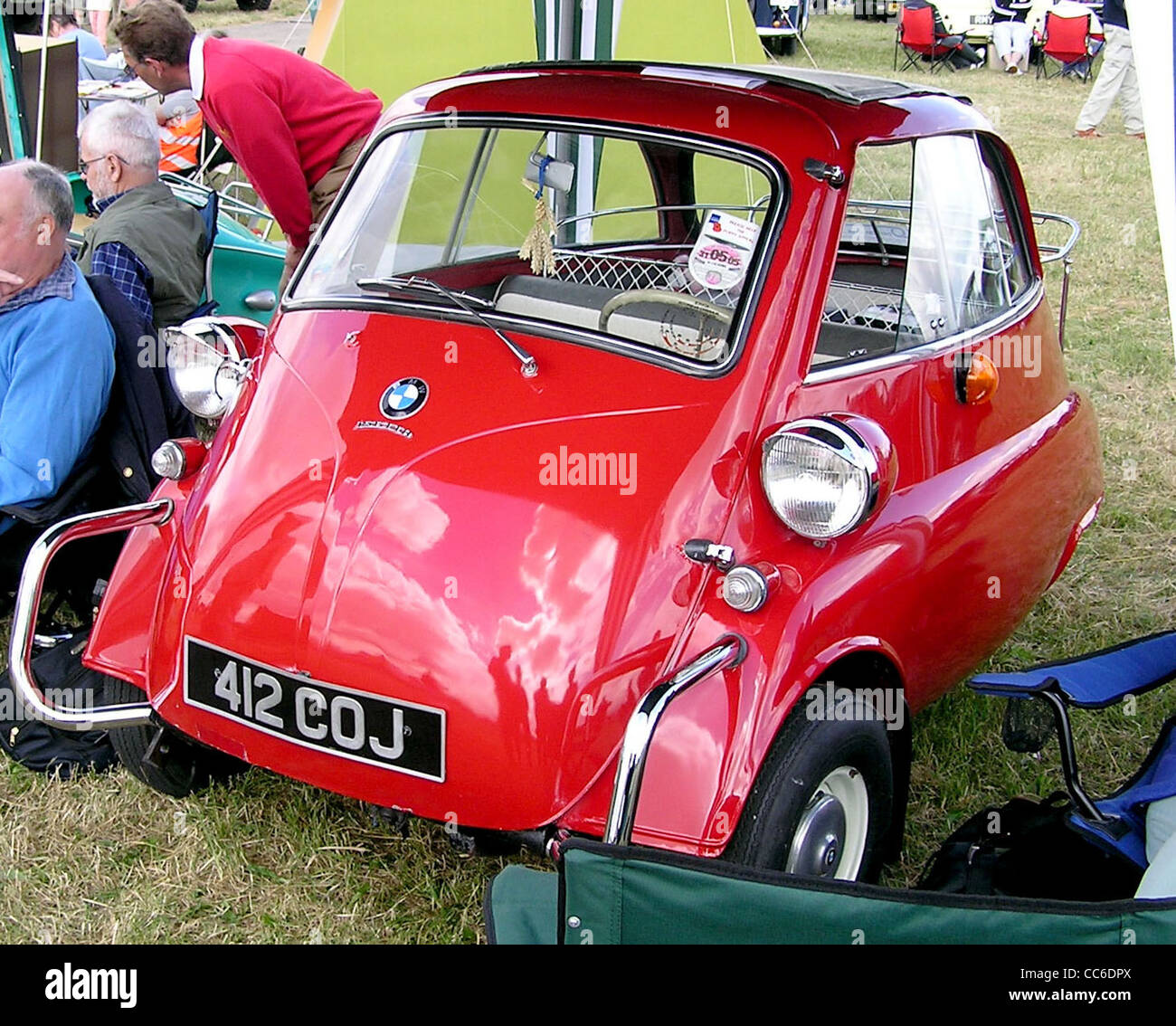 The BMW Isetta, a compact microcar, was featured at the Yate Car Show ...