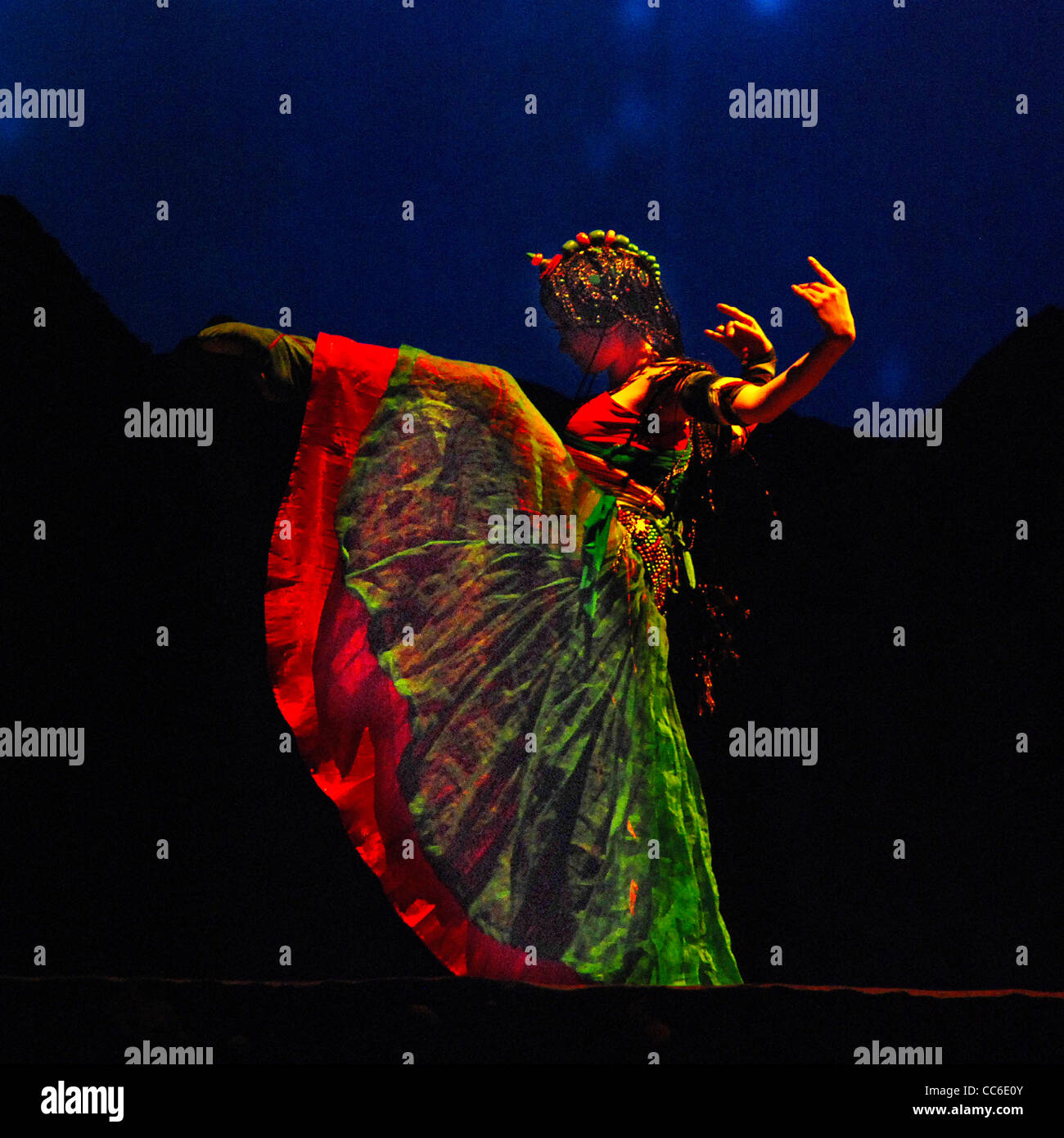 Peacock Dance, Beijing, China Stock Photo - Alamy