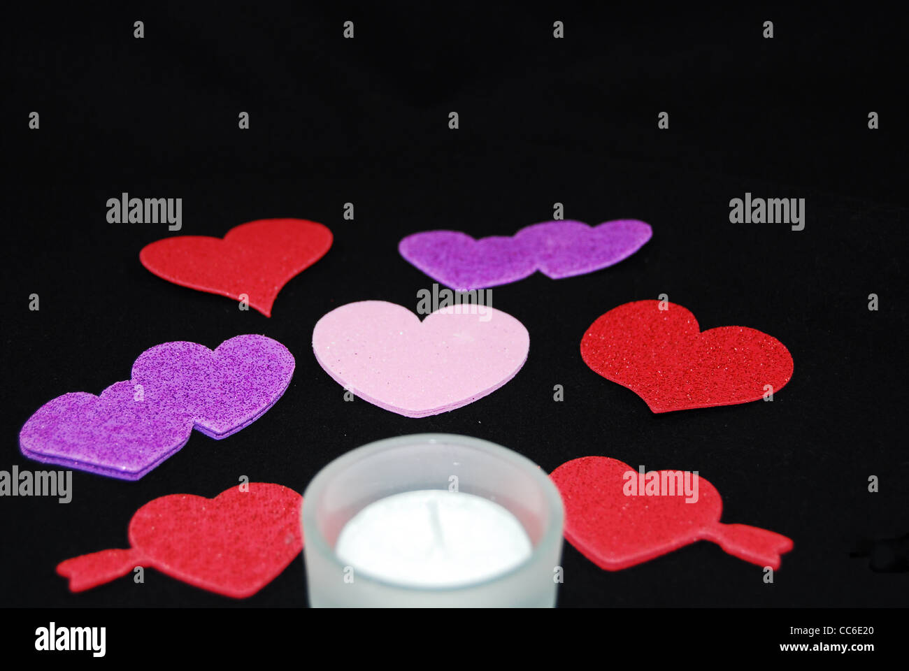 Candle hearts hi-res stock photography and images - Alamy