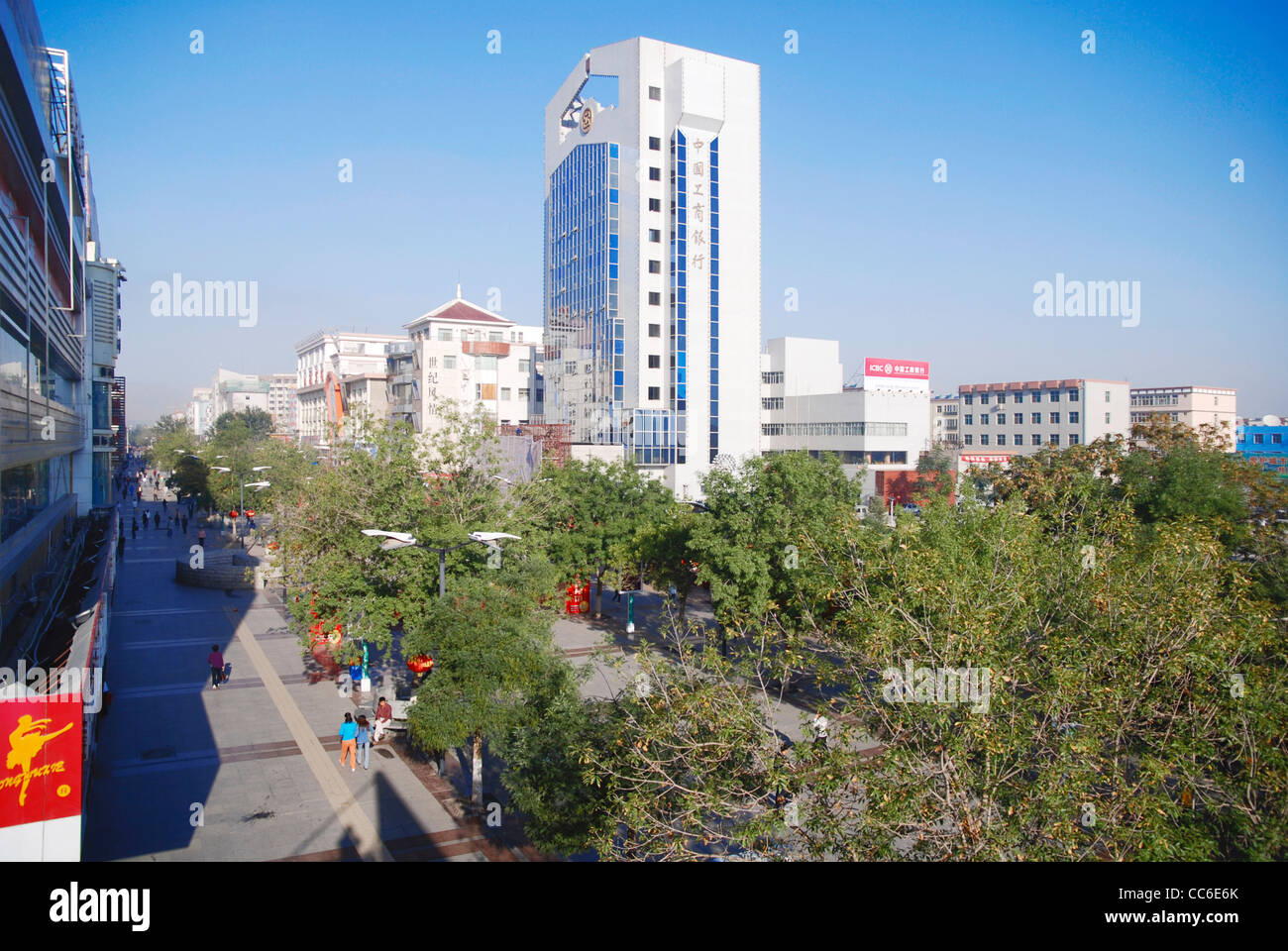 Downtown of Wuwei, Wuwei, Gansu , China Stock Photo - Alamy