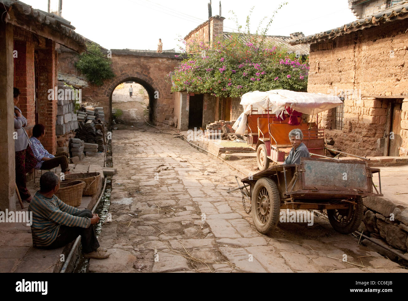 Ancient town in Lufeng, Chuxiong, Yunnan , China Stock Photo - Alamy