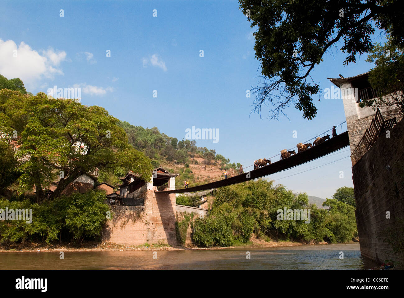 Asian architecture bridge over river hi-res stock photography and ...