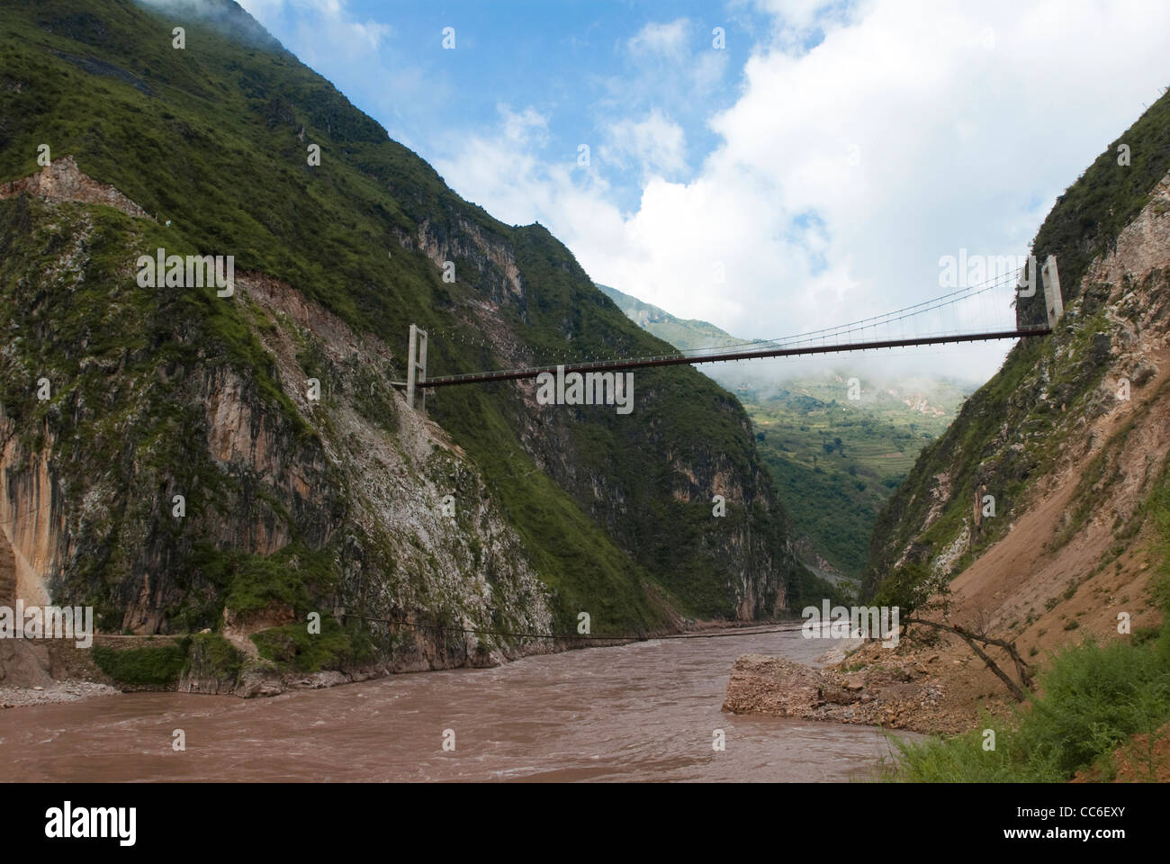 Jihong Highway Bridge over the Lancangjiang River, Yongping, Dali ...