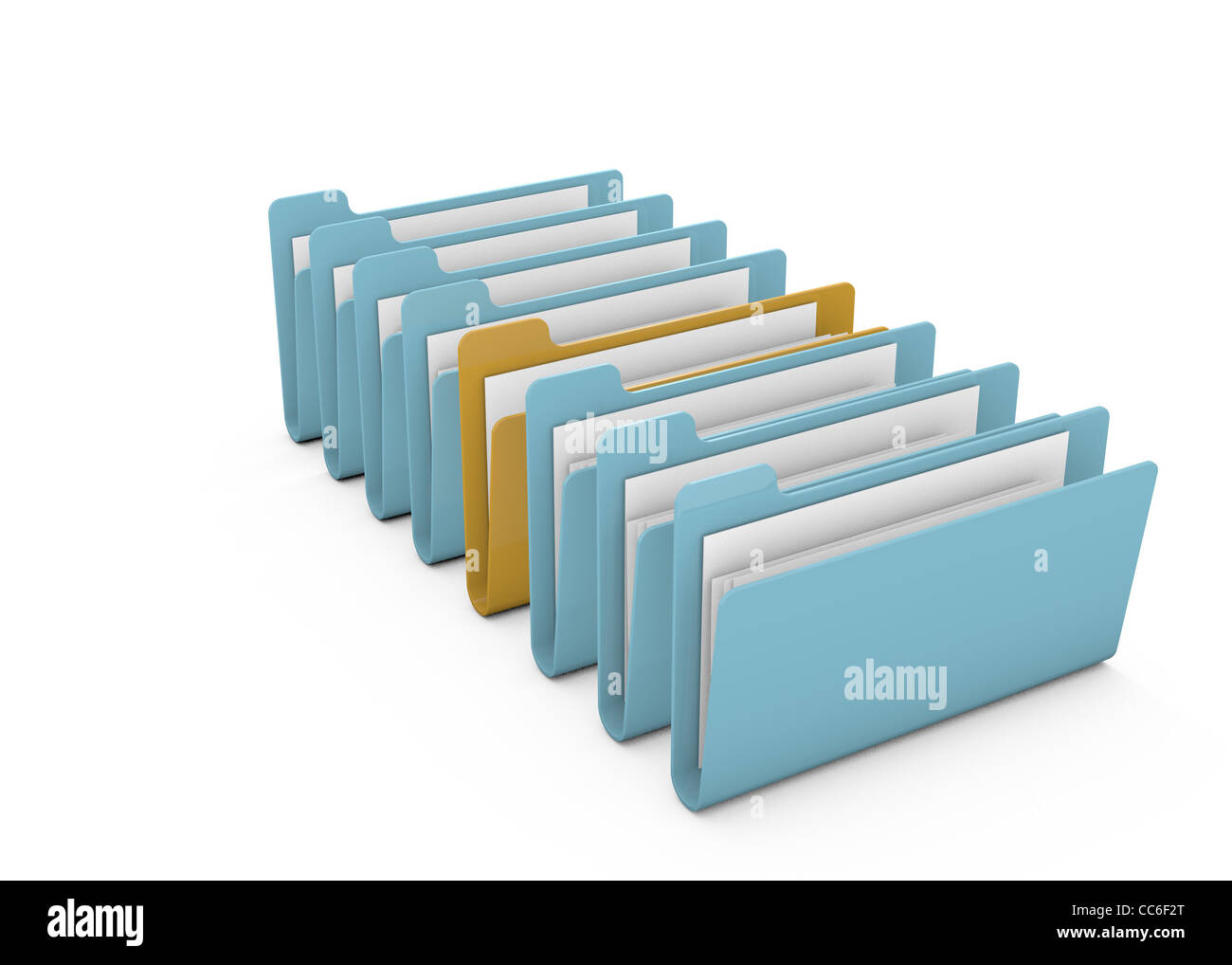 file Folders on white Background Stock Photo - Alamy