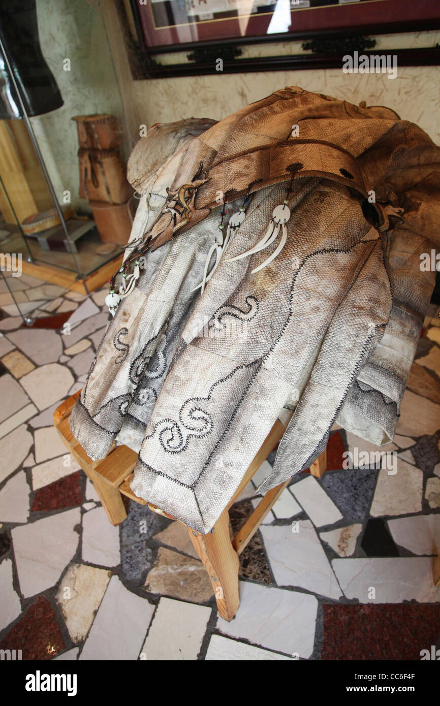 Fish skin clothes, Heilongjiang , China Stock Photo - Alamy